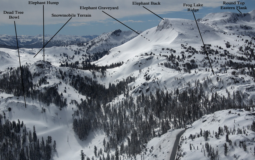 Carson Pass South - Round Top, Elephant Back, Moon Couloir
